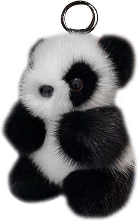 Generic Porte-cl&eacute;s Panda en peluche | Pendentif pour sac &agrave; main en forme de panda &agrave; laspect distinctif - Mignon ornements danimaux en peluche, pendentif pour 