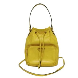 Prada Sac seau Pre-owned - Femme - Pre-owned - Jaune - Taille: ONE Size