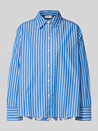 s.Oliver Red Label Relaxed Fit Langarmbluse aus reiner Baumwolle