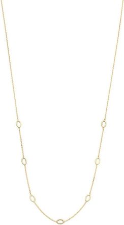 Jackie Gold Halskette - Jackie Long Oval Necklace - Gr. unisize - in Gold - für Damen