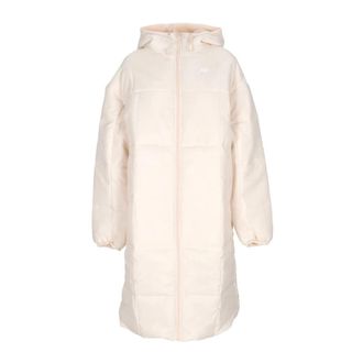 Nike Lange Daunenjacke Classic Parka - - Sport - Damen - Beige - XS