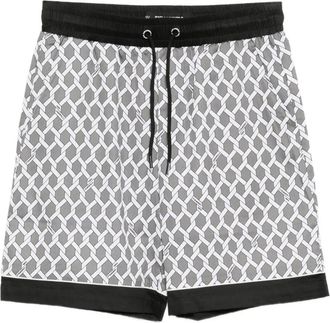 Karl Lagerfeld rope-print shorts - Grau