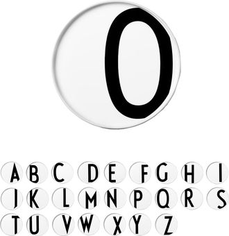 DESIGN LETTERS Buchstaben Teller Wei&szlig; (A-Z) | Weihnachtsdeko, Weihnachtsgeschenke f&uuml;r Frauen, M&auml;nner | Tisch deko | Porzellan Geschirr, Snackteller, Weihnachtsteller