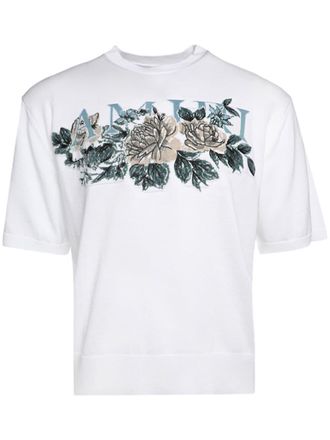 Amiri t-shirt en coton &agrave; logo imprim&eacute; - Blanc