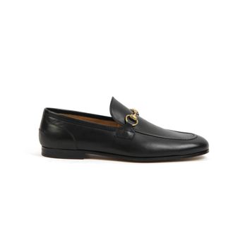 Gucci Jordaan Lederloafer - - Shoes - Herren - Schwarzk - 40 1/2 EU