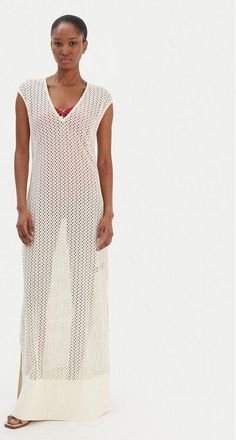 Seafolly Strandkleid 55530-DR Beige Regular Fit