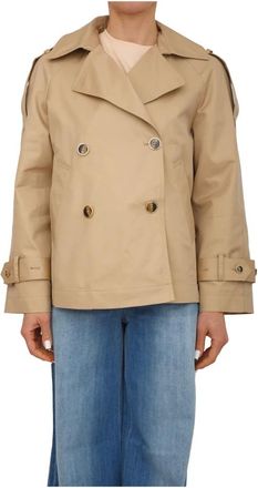Twinset Femme, Manteaux, Beige, Taille: 38 FR Caban