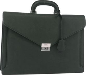Burberry Sac daffaires Pre-owned - Femme - Pre-owned - Vert - Taille: ONE Size