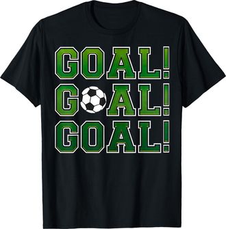 Trendy Apparel Goal! Goal! Goal! Soccer Inspirational Quote T-Shirt