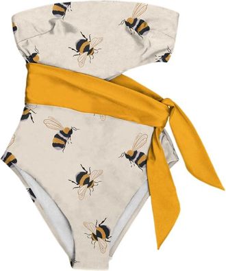 Averie Womens Swimsuit Bea Side-Tie One-Piece XS-3XL Recycled Fabric