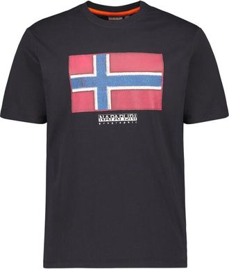 Napapijri Herren T-Shirts wei&szlig; Baumwolle