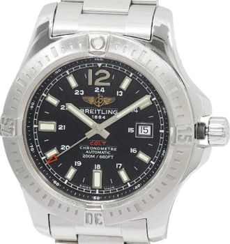 Breitling Pre-owned Colt Stainless Steel A17388 - Homme - Pre-owned - Noir - Taille: ONE Size