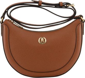 Pourchet Femme, Sacs, Brun, Taille: ONE Size Sac bandouli&egrave;re semi-circulaire