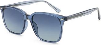 Generic Lunettes De Soleil De Vacances &Agrave; Grande Monture UV400 For Hommes Et Femmes, Id&eacute;ales For Les D&eacute;placements En Ext&eacute;rieur Et La Conduite (polaris&eacute;es).(Blu