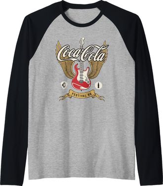 Coca Cola Ware Festival 86 Winged Guitar Vintage Logo Raglan
