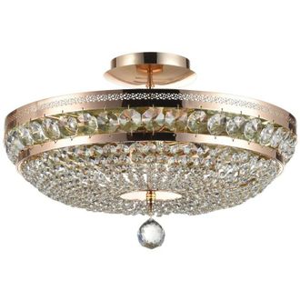 Maytoni [NEUWERTIG] Maytoni Deckenleuchte Lampe Kristalle Ottilia Gold &oslash; 435 Cm Hauptbeleuchtung B-Ware