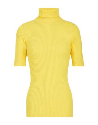 8 by YOOX VISCOSE KNIT S/SLEEVE ROLL-NECK SWEATER