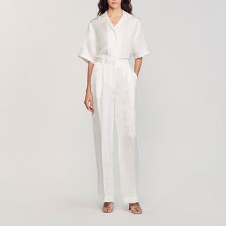 Sandro Hose mit Jacquard-Bloem