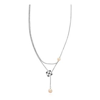 Off-white Doppelreihige Kunstperlenkette - - Accessories - Damen - Grau - ONE SIZE
