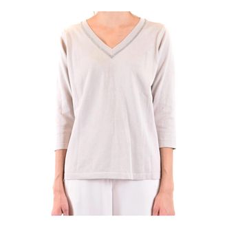 Fabiana Filippi Elegantes Langarm-Oberteil - - Knitwear - Damen - Beige - M