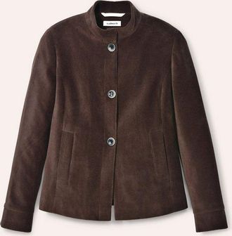 Walbusch Cordjacke Damen Cordjacke in A-Linie Stehkragen Baumwollmix pflegeleicht Kurzjacke aus weichem Cord, gef&uuml;ttert, 2 Au&szlig;entaschen, Stretch