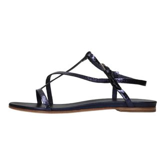 Del Carlo Viperoceano Sandale Flach - - Shoes - Damen - Blau - 41 EU