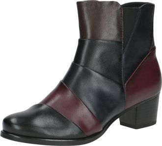 Caprice Damen Stiefeletten mit Absatz aus Leder mit Reißverschluss, Mehrfarbig (Multi Nappa), 36.5 EU