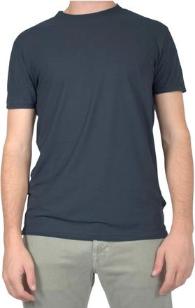 Roberto Ricci Design T-shirt en cr&ecirc;pe de coton - Homme - Tops - Bleu - Taille: 4XL
