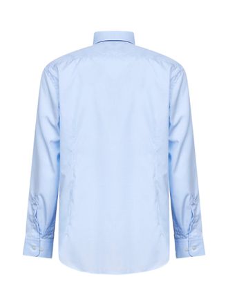Etro Mens Cotton Button-Down Shirt Light Blue