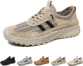 Generic Zenfaze Chaussures orthopédiques pour homme, chaussures de randonnée orthopédiques à enfiler, soutien de la voûte plantaire, lacets élastiques en mail