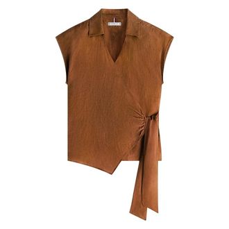 Tommy Hilfiger Damen, Blusen & Hemden, Braun, XSGr&ouml;&szlig;e