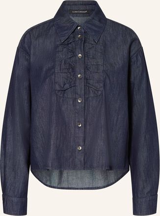 Luisa Cerano Luisa Cerano Hemdbluse In Jeansoptik blau