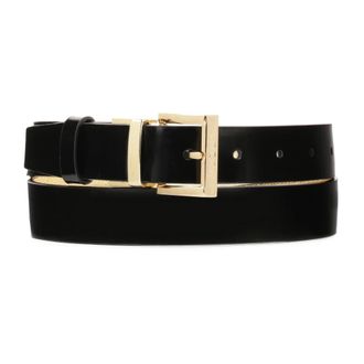 Kazar Moca Double-Sided Lederg&uuml;rtel - - Accessories - Damen - Schwarzk - 100 CM