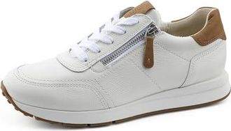 Paul Green Femme Baskets, Dame Baskets Basses,Semelle intérieure Amovible,Chaussure Basse,Chaussures de Rue,Loisirs,Sport,Weiß (White/Simba),38.5 EU / 5.5 UK