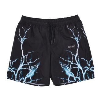 Phobia Archive Homme, Maillots de bain, Noir, Taille: L Short de bain