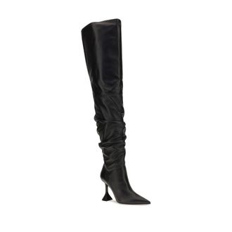 Amina Muaddi Olivia Boot - Black