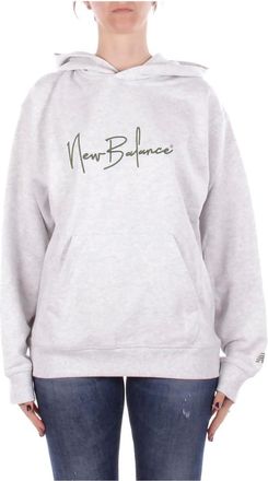 New Balance Femme, Sweatshirts et sweats à capuche, Gris, Taille: 44 FR Athletics Signature Sweat à capuche