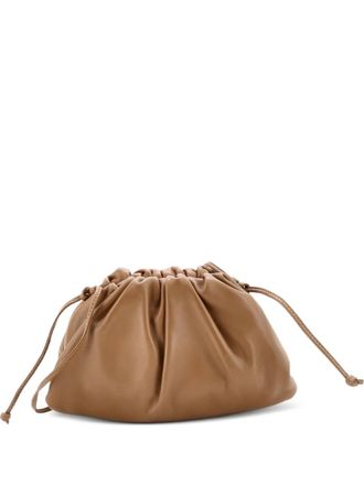 Bottega Veneta The Pouch Leather Mini crossbody bag - Braun