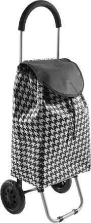 Novel Einkaufstrolley, Metall, Kunststoff, 26 L, 35x28x92 cm, Tasche abnehmbar, seitliche Schirmtasche, Leichtlaufrollen, handgep&auml;cktauglich, Nur In Filiale