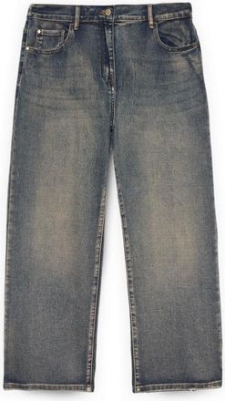 Fiorella Rubino Femme, Jeans, Bleu, Taille: 46 FR Jean &Eacute;vas&eacute; Court