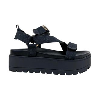 Guess Femme, Chaussures, Noir, Taille: 38 EU Sandales Plates