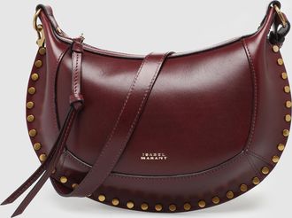 Isabel Marant Sac Oskan Moon Cuir Lisse Bordeaux
