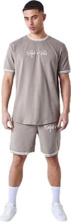 Project X Paris T-Shirt Logo brodé en Relief Taupe M