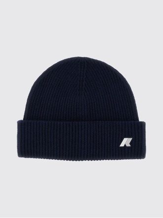 K-Way Brice Beanie-M&uuml;tze von aus gerippter Wolle mit Umschlag und Gummi-Logo