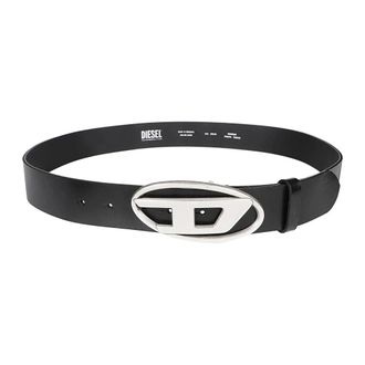 Diesel Homme, Accessoires, Noir, Taille: 95 CM Oval D Logo B-1Dr Belt