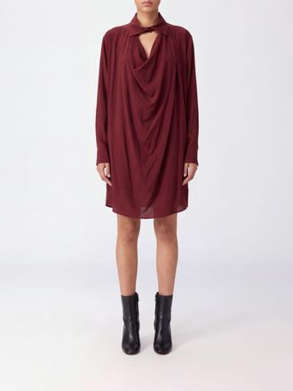 Vivienne Westwood Mini-robe fourreau Square drap&eacute;e en viscose &agrave; col montant