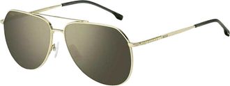 HUGO BOSS Antireflex Sonnenbrille f&uuml;r Herren, Metall (Gold)