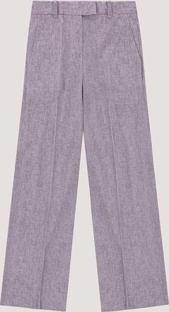 Circolo 1901 Masculine Trousers in Herringbone Premium Piqu&eacute; Ferrite / 38