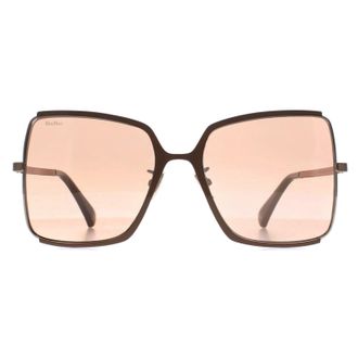 Max Mara Square Womens Shiny Light Bronze Roviex Braun Gradient MM0070-H