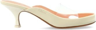 Chlo&eacute; Femme, Chaussures, Beige, Taille: 37 1/2 EU Mules &agrave; talons Junie